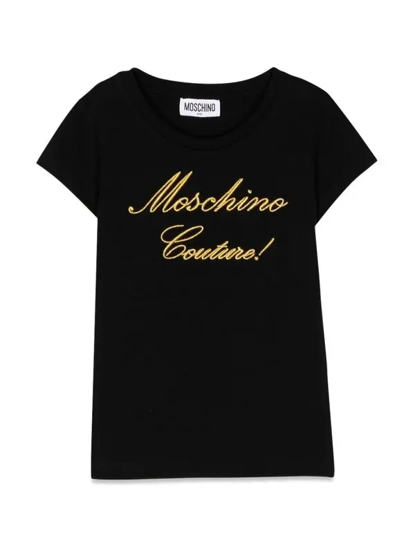 Moschino Short Sleeve Logo T-shirt - Black
