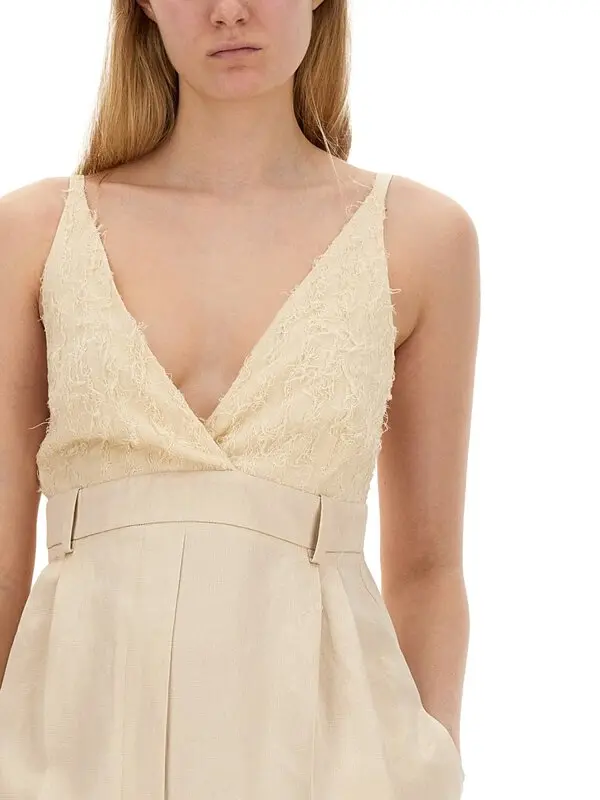 ALYSI Malfile Satin Jumpsuit