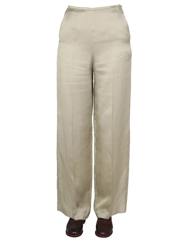 ALYSI Satin Trousers - Beige