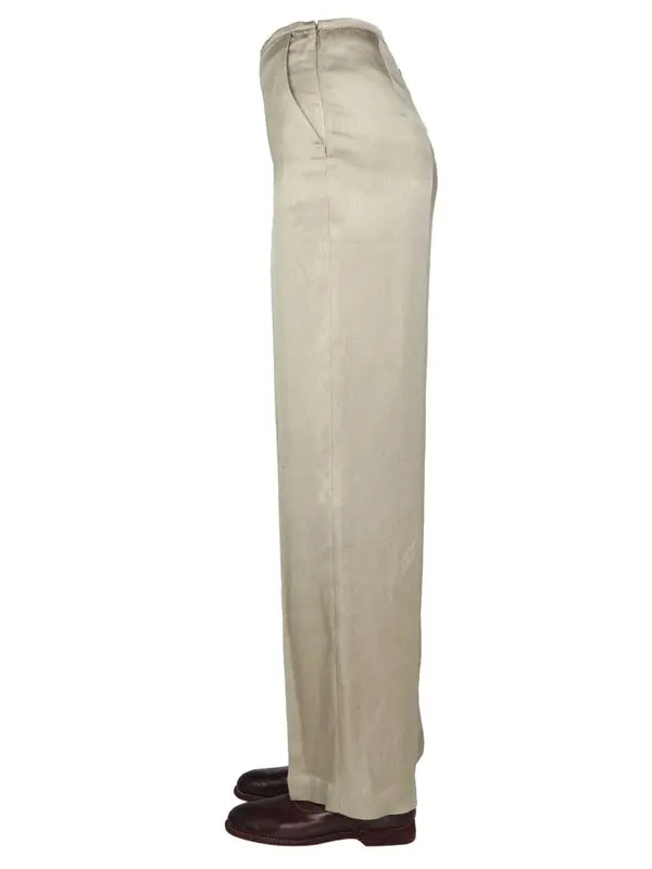 ALYSI Satin Trousers - Beige