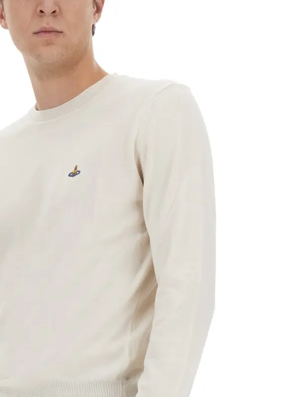 VIVIENNE WESTWOOD Jersey With Logo - Ivory