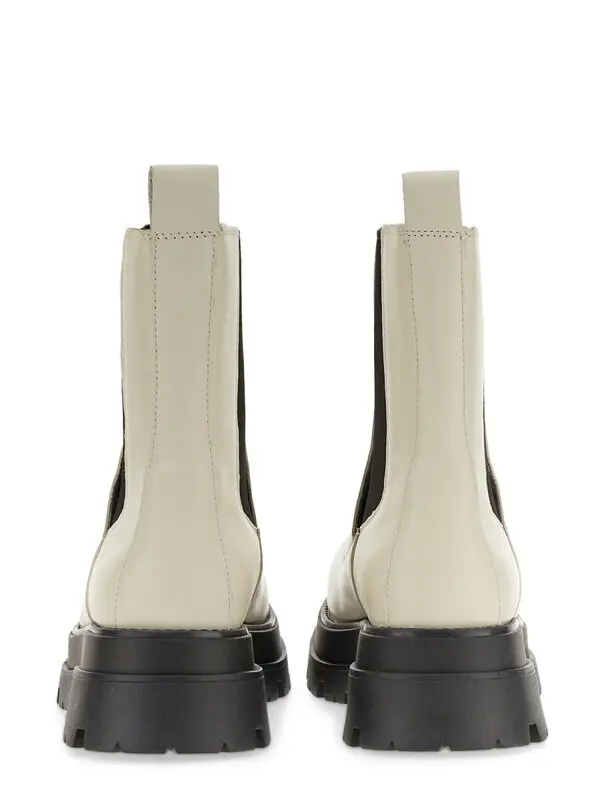 Ash Leather Chelsea Boots - White