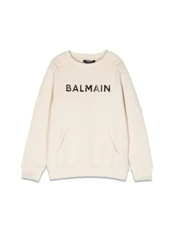 Balmain Logo Crewneck Sweatshirt