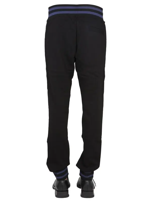 Versace Jogging Pants With Elastic - Black