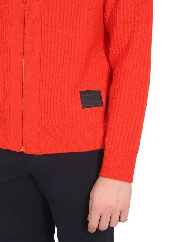 Paul Smith Zippered Cardigan - Orange