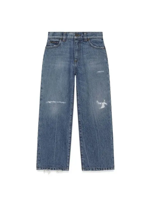 Dolce & Gabbana Worn Effect Jeans