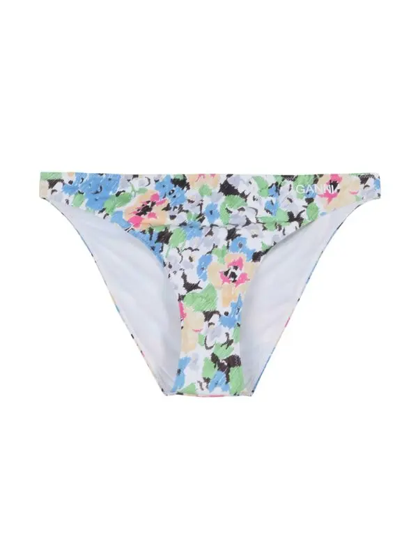 GANNI Floral Bikini Briefs - Multicolour