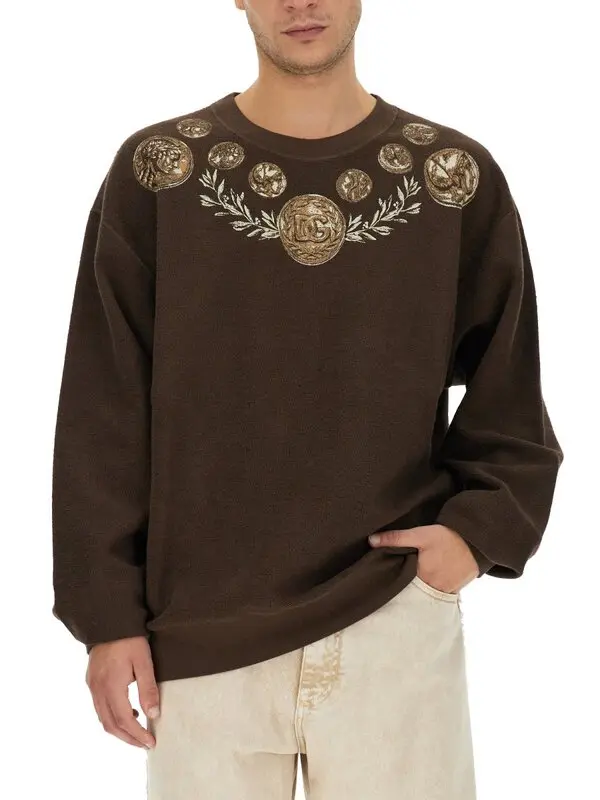 Dolce & Gabbana Printed Regular Fit Sweatshirt