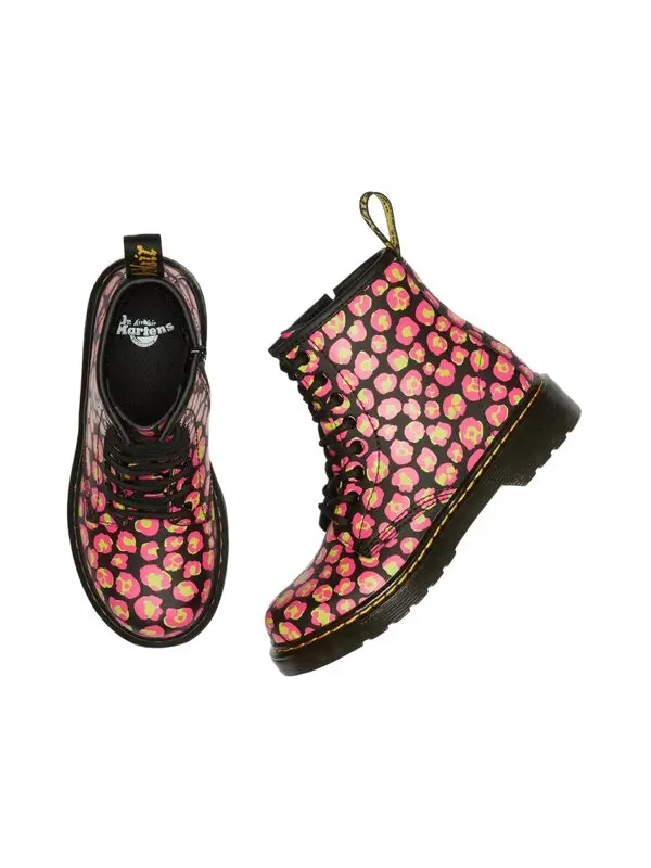 Dr. Martens 1460 Leopard Lace Up Boots - Multicolour