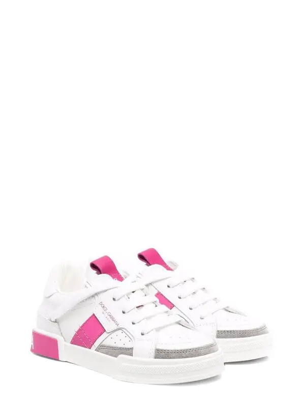 Dolce & Gabbana Low Lace-up Sneakers - White