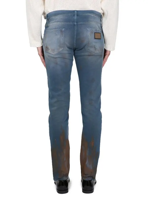 Dolce & Gabbana Skinny Fit Jeans - Multicolour