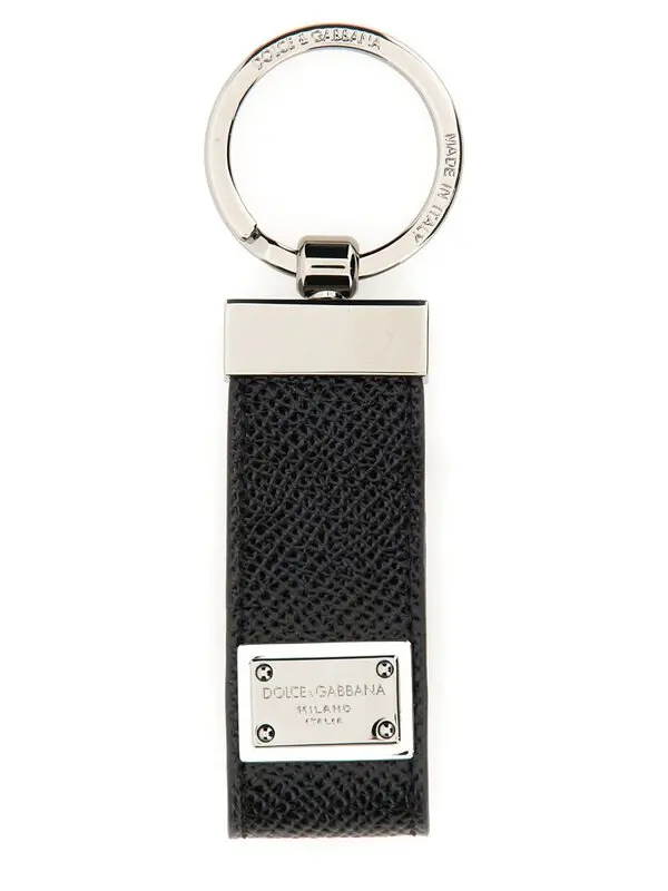 Dolce & Gabbana Logo Keychain - Black