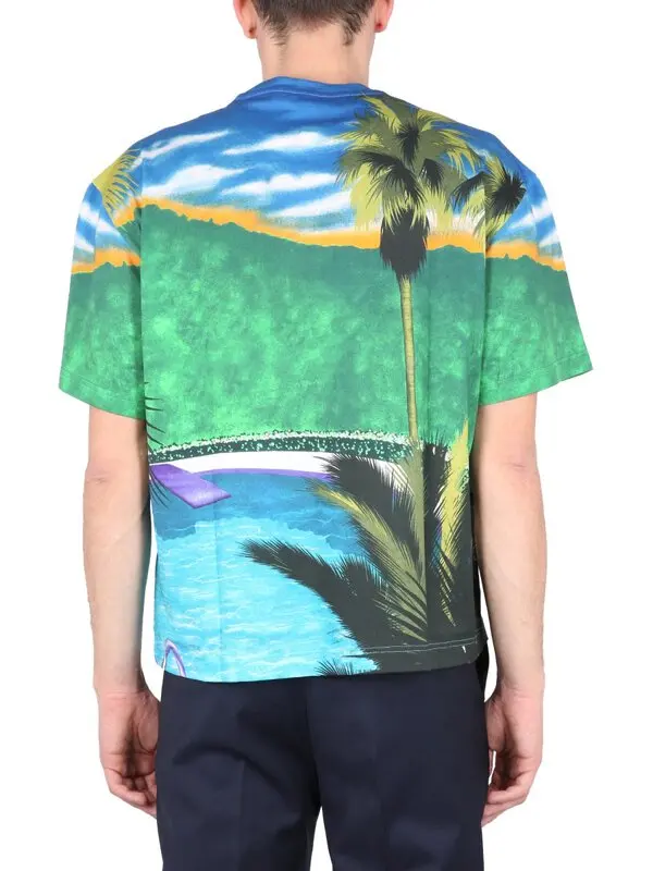 Etro California Print T Shirt - Multicolour