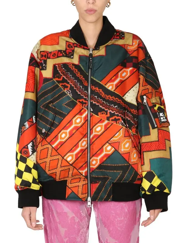 Etro Patchwork Bomber Jacket - Multicolour