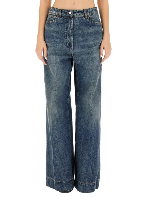 Etro Jeans With Embroidered Pegasus