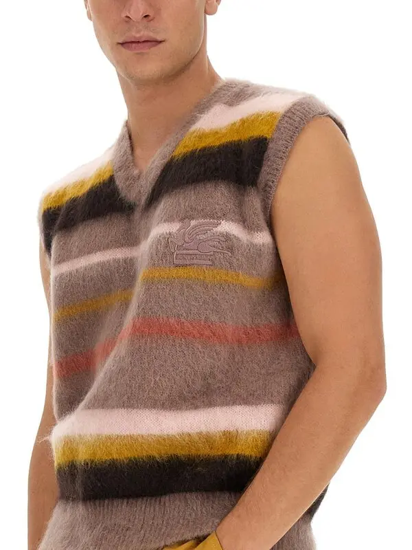 Etro Vest With Stripe Pattern - Multicolour