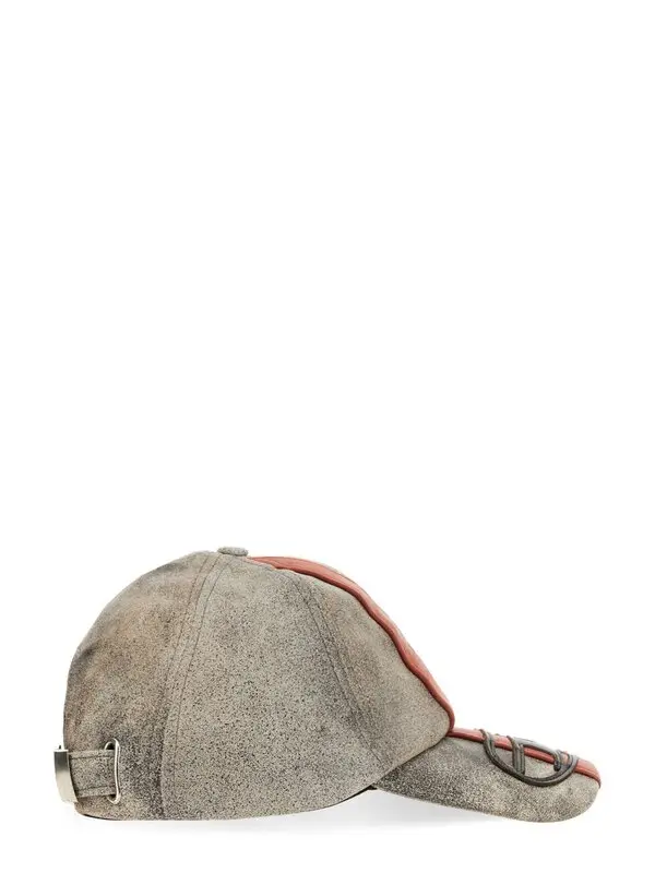 DIESEL Leather Baseball Cap - Multicolour