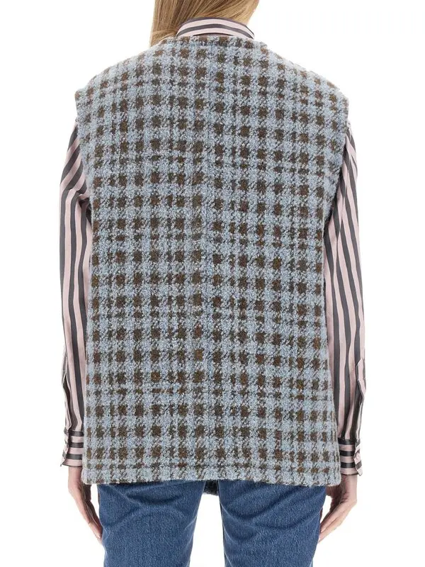 Etro Houndstooth Over Vest - Multicolour