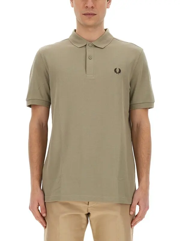 Fred Perry Polo With Logo - Beige