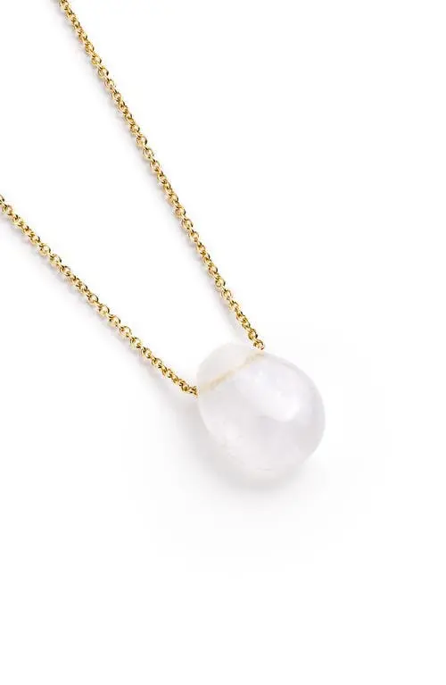 ANA LUISA Pebble Mini Pendant Chain Necklace - Gold/clear