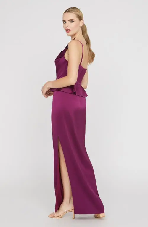 KAY UNGER Kiara One-shoulder Gown
