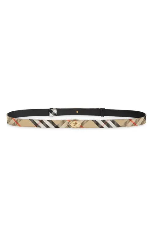Burberry Cotswolds Check Belt - Sand