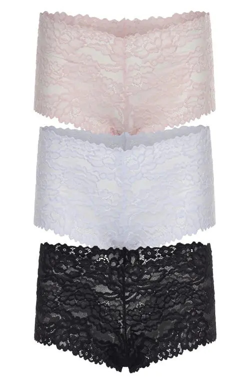 Honeydew Intimates Natalya 3-pack Tangas - Black/white/cotton Candy
