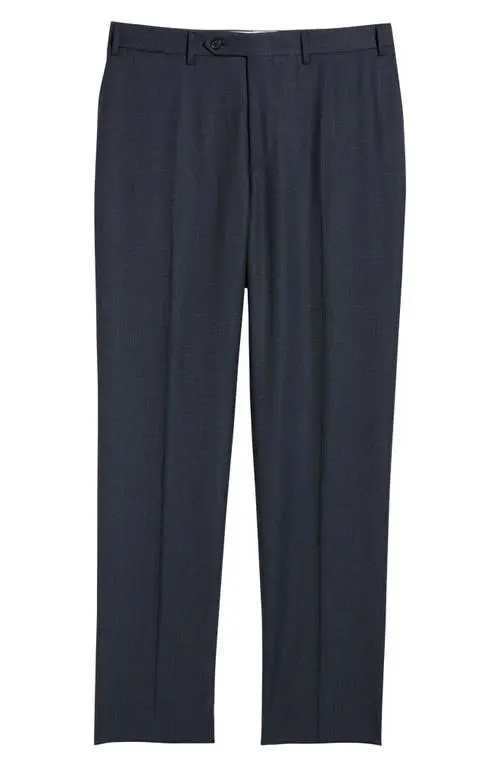 Canali Siena Regular Fit Super 130s Wool Solid Dress Pants