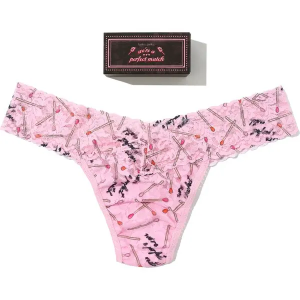 Hanky Panky Vday Matchbox Low Rise Thong - Perfect Match
