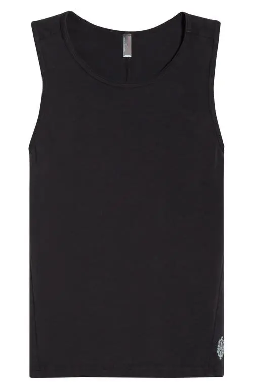 Free People Hot Shot Twist Back Tank - Black