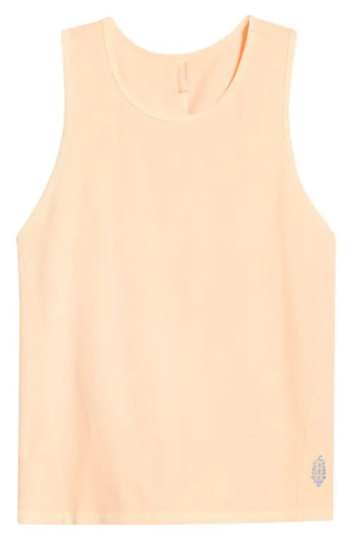 Free People Hot Shot Twist Back Tank - Pastel Peach