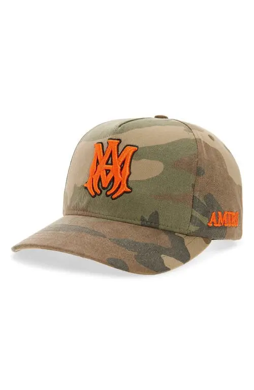 Amiri Monogrammed Print Cap - Camo