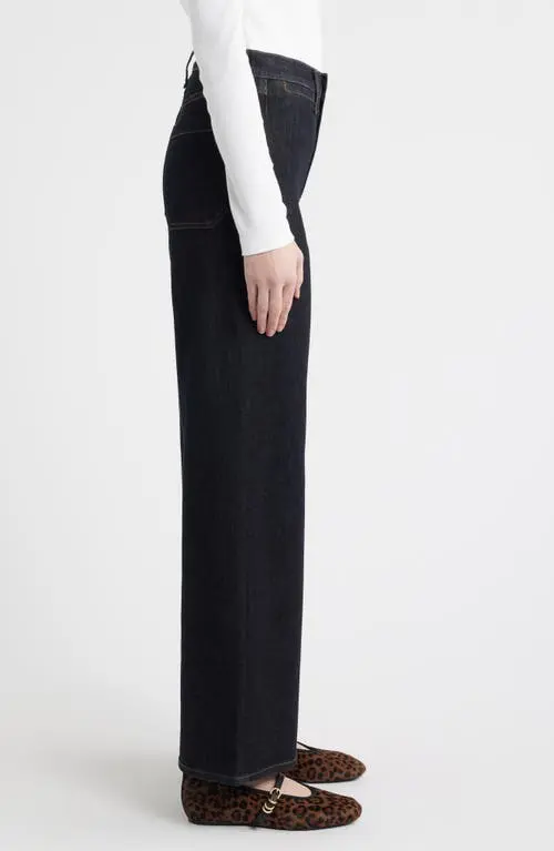 Rag & Bone Flexi Hadley Cotton Blend Wide Leg Jeans