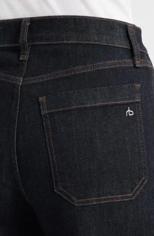 Rag & Bone Flexi Hadley Cotton Blend Wide Leg Jeans