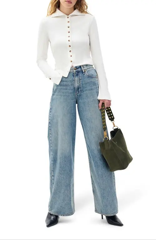Rag & Bone Featherweight Sofie High-waist Wide-leg Jeans