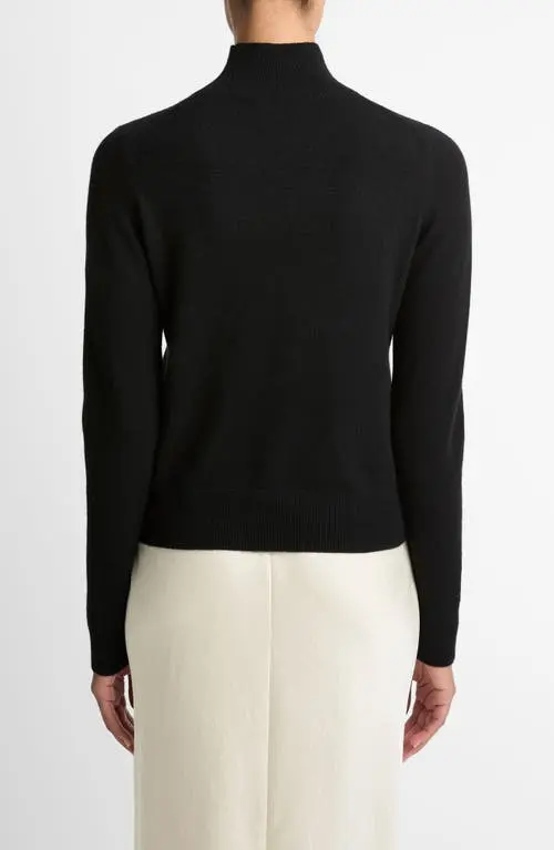 Vince Turtleneck Cashmere Sweater - Black