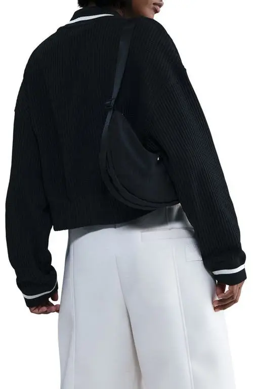 Nike Prep Waffle Stitch Cardigan - 010 Black