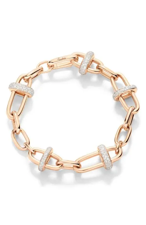 Pomellato Iconica Diamond Link Bracelet - Rose Gold