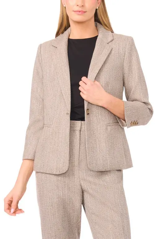 Halogen Shrunken Herringbone Blazer