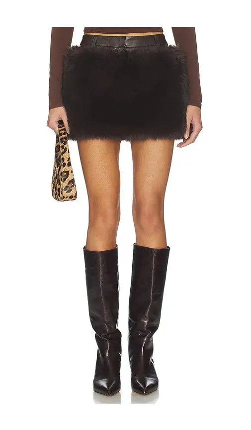 LAMARQUE Carrie Skort - Dark Brown