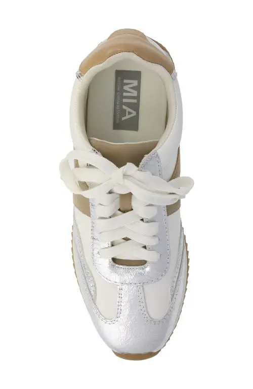Mia Rafa Sneaker - Beige/white/silver