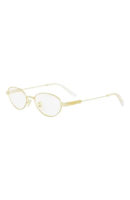 Dior Oval Eyeglasses - Shiny Gold Dh