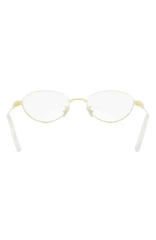 Dior Oval Eyeglasses - Shiny Gold Dh