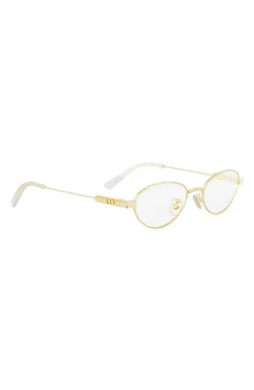 Dior Oval Eyeglasses - Shiny Gold Dh