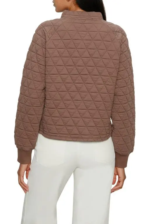 Sanctuary Quilted Sweatshirt - Morel Brown