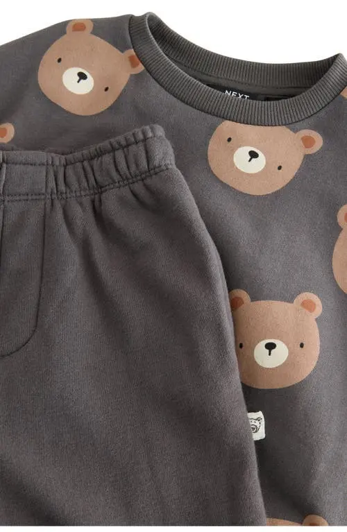NEXT Bear Print Sweatshirt And Joggers Set