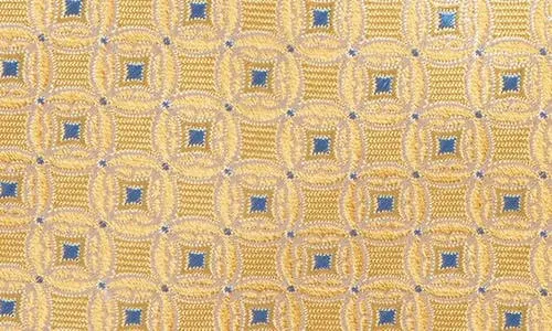 Canali Medallion Silk Tie - Yellow