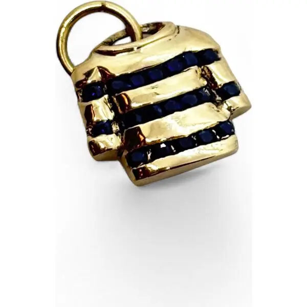 LESLIE PAIGE Striped Charm - Gold/blue