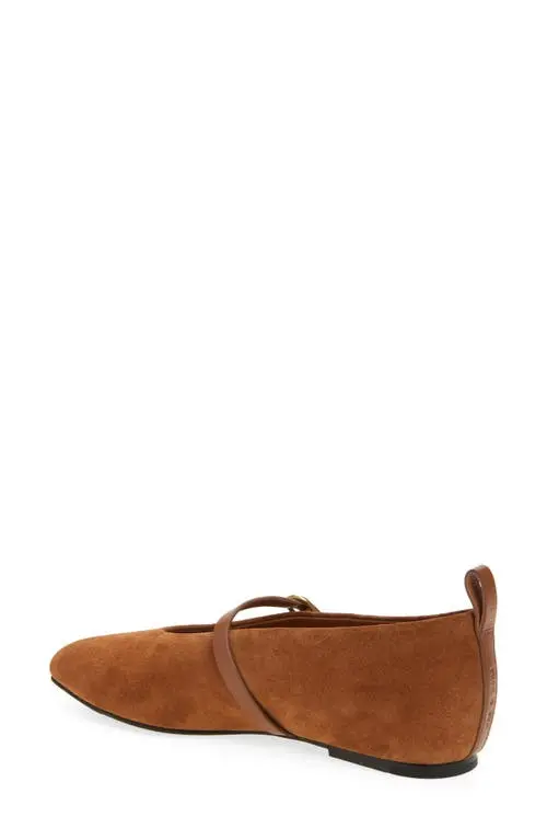Rag & Bone Spire Mary Jane Flat - Umber Suede