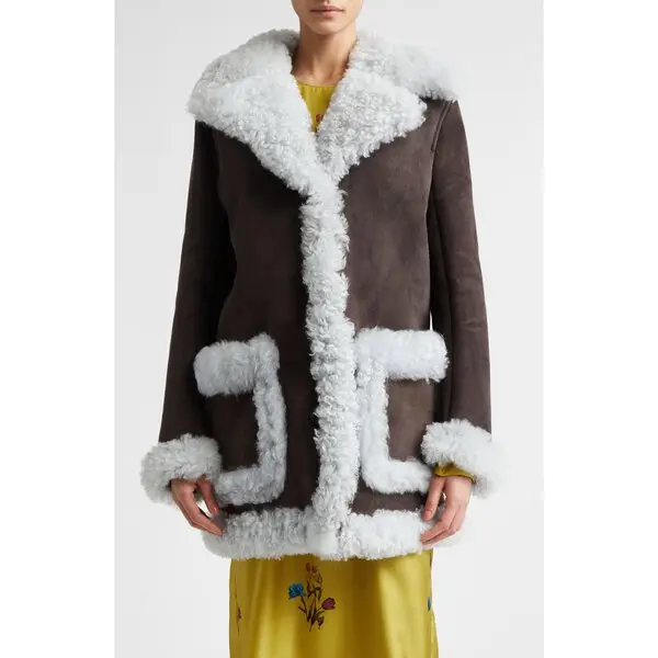 Marni Oversized Shearling Jacket - 00m75cacao